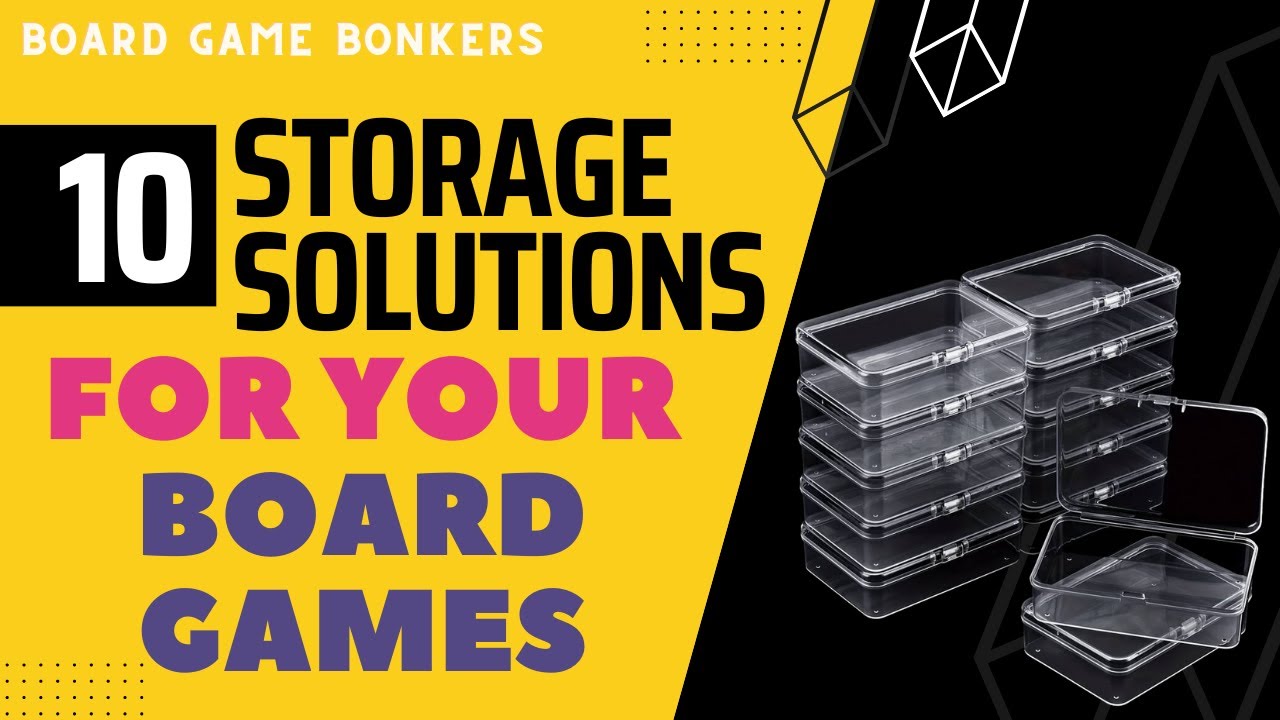 10 Storage Solutions For Your Board Games - YouTube