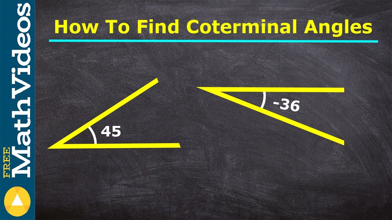 How to find coterminal angles using drawings - YouTube