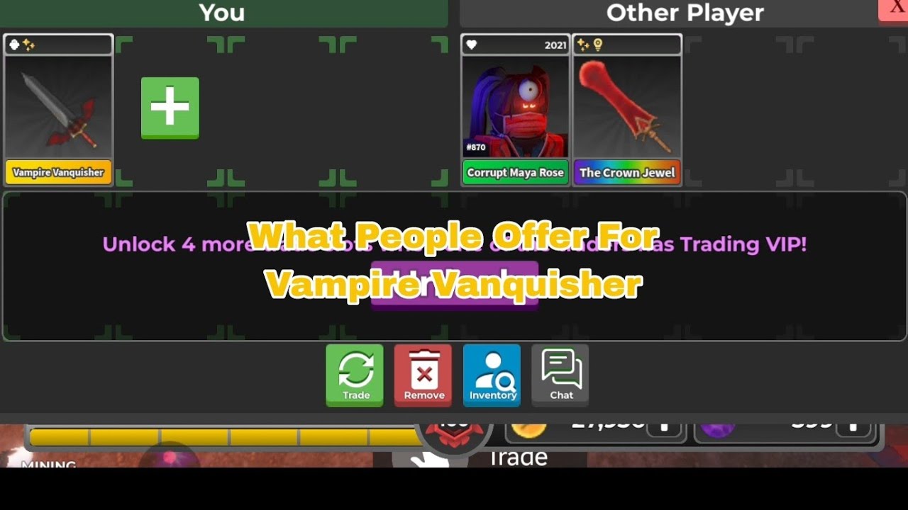 What People Offer For Vampire Vanquisher || 🔪Survive The Killer - YouTube