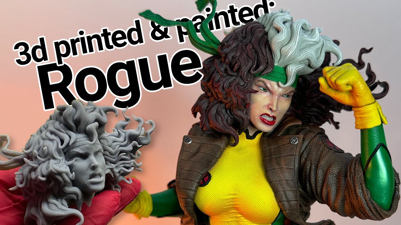 How to Paint Rogue from X-Men (and Make It LOOK GOOD!) - YouTube