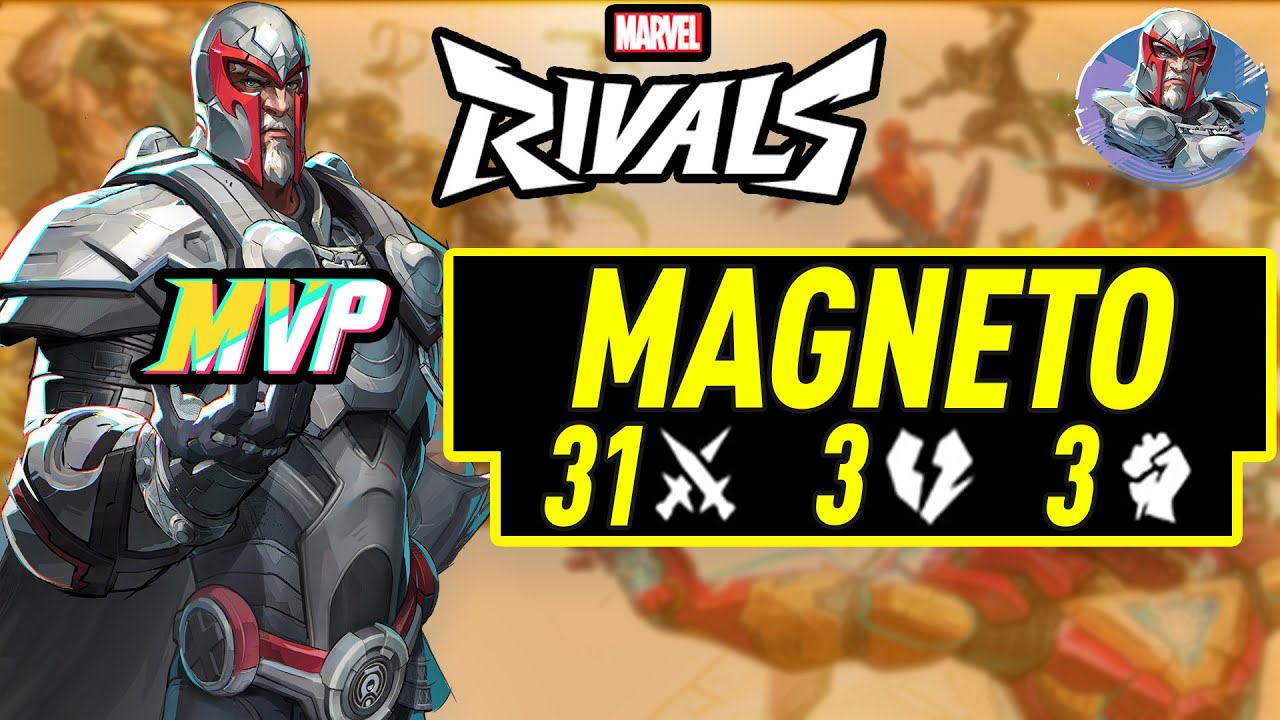Marvel Rivals | CRAZY Magento Gameplay MVP - Magneto Guide Tips # ...