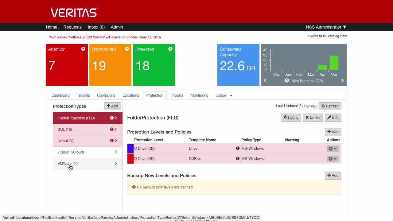 Netbackup Self Service 773 Administrator Overview Youtube