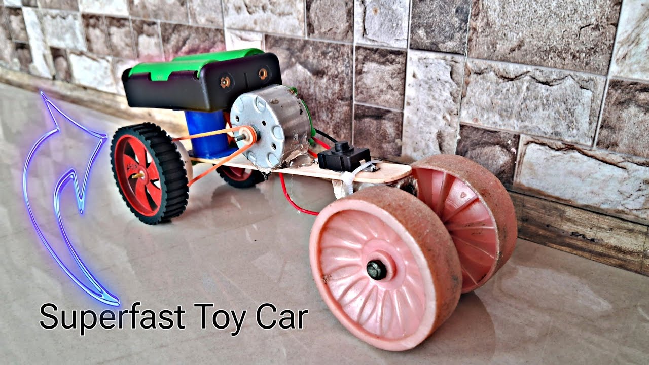 How to make a Superfast Toy Car || At Home || THE UNIVERSAL MAKER ...