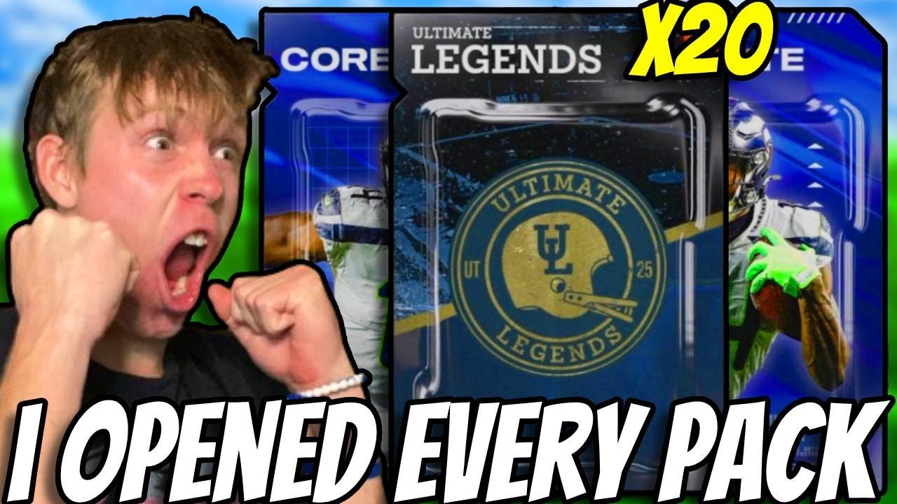 I Opened Every Ultimate Legends and Core Elite Pack in Madden!! - YouTube