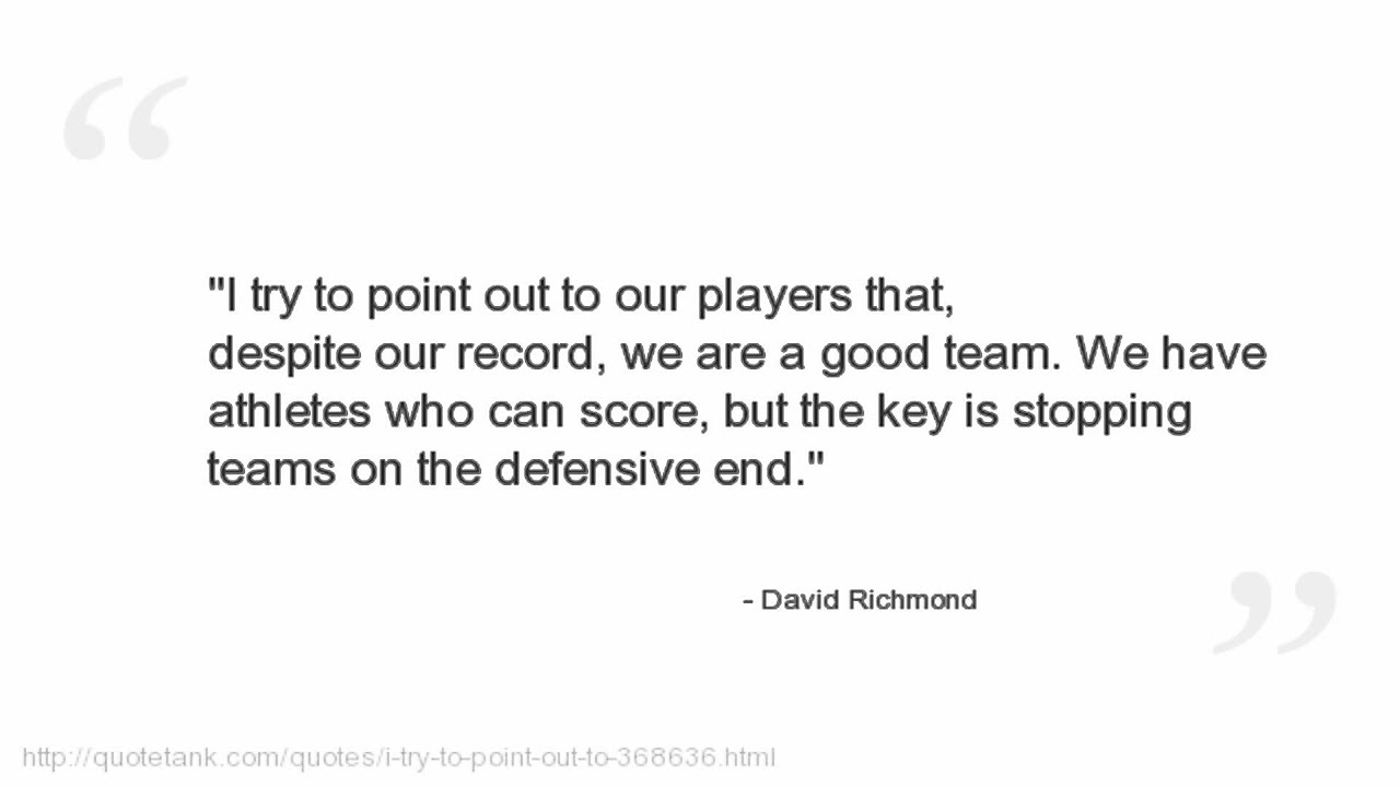 David Richmond Quotes - YouTube