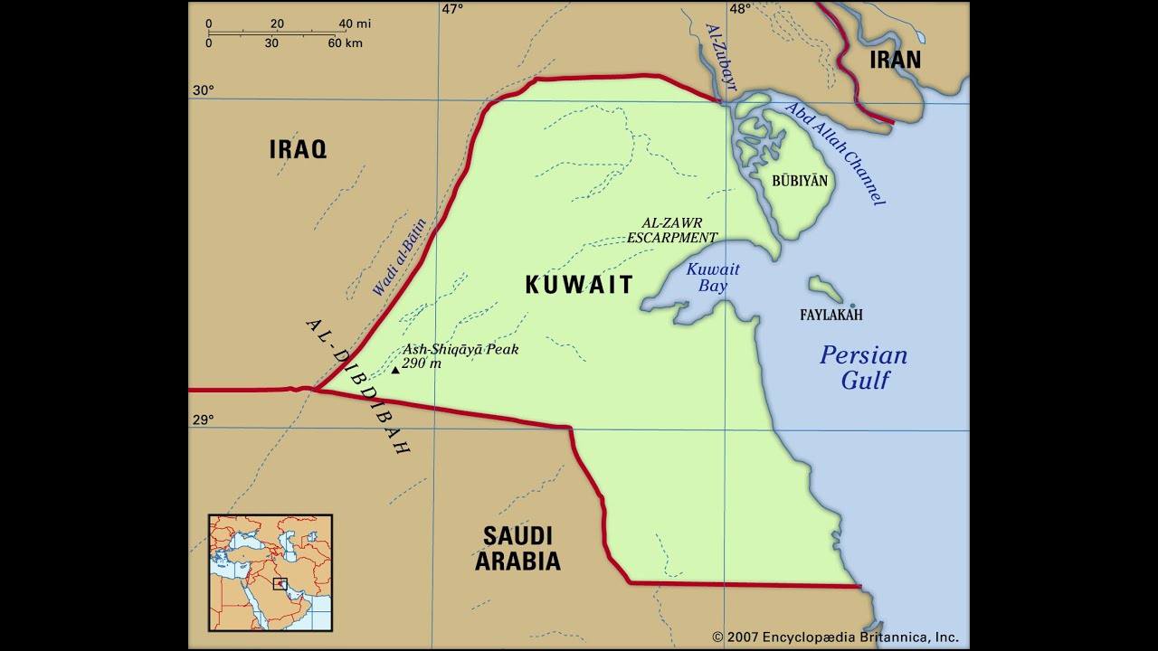 (KUWAIT) GEOGRAPHY THROUGH MAPS SERIES - PLACES IN NEWS FOR UPSC ...