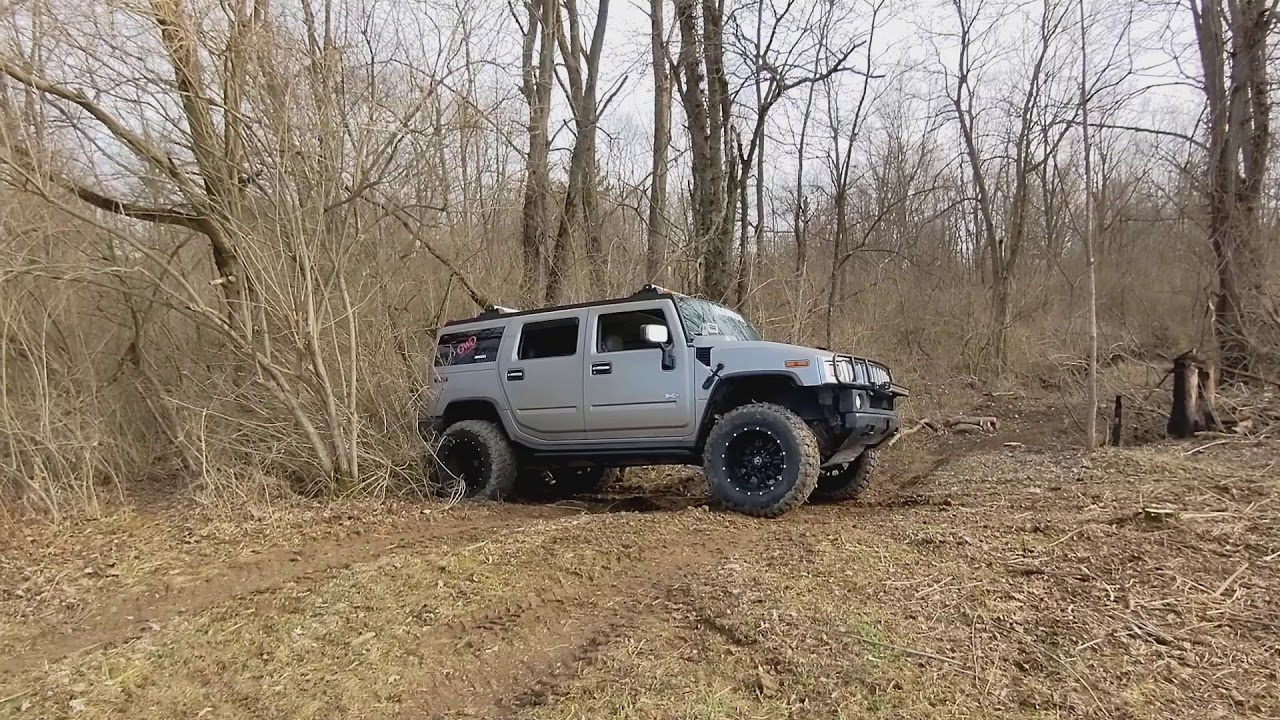 Hummer H2 Pulling Big Rock - YouTube