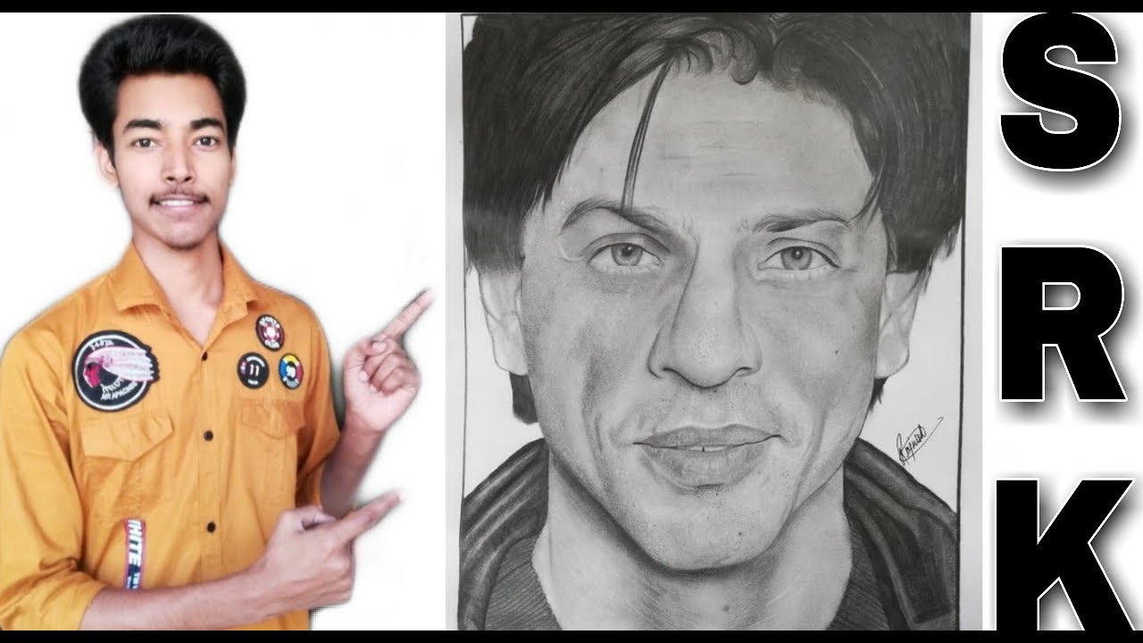 Shahrukh Khan Drawing | Realistic Drawing Of Shahrukh Khan | Pencil ...