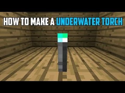 How to make a under water torch in Minecraft - YouTube