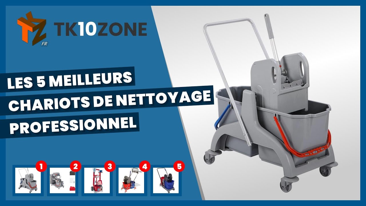 Les 5 meilleurs chariots de nettoyage professionnel - YouTube