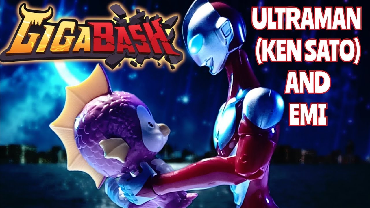 GigaBash Arcade Mode - ULTRAMAN & EMI - YouTube