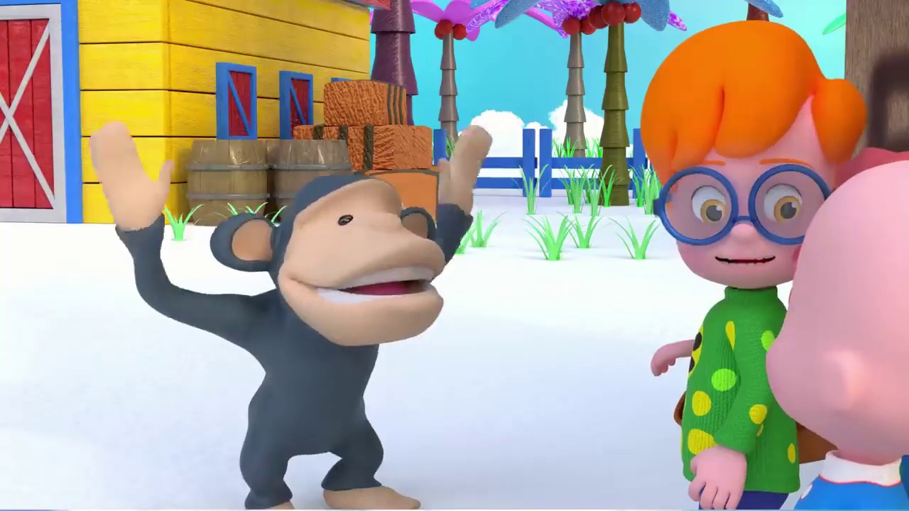 URI, OTIS & MONKEY BUILDS ABC PLAYHOUSE Cartoon for Kids Pretend Play ...