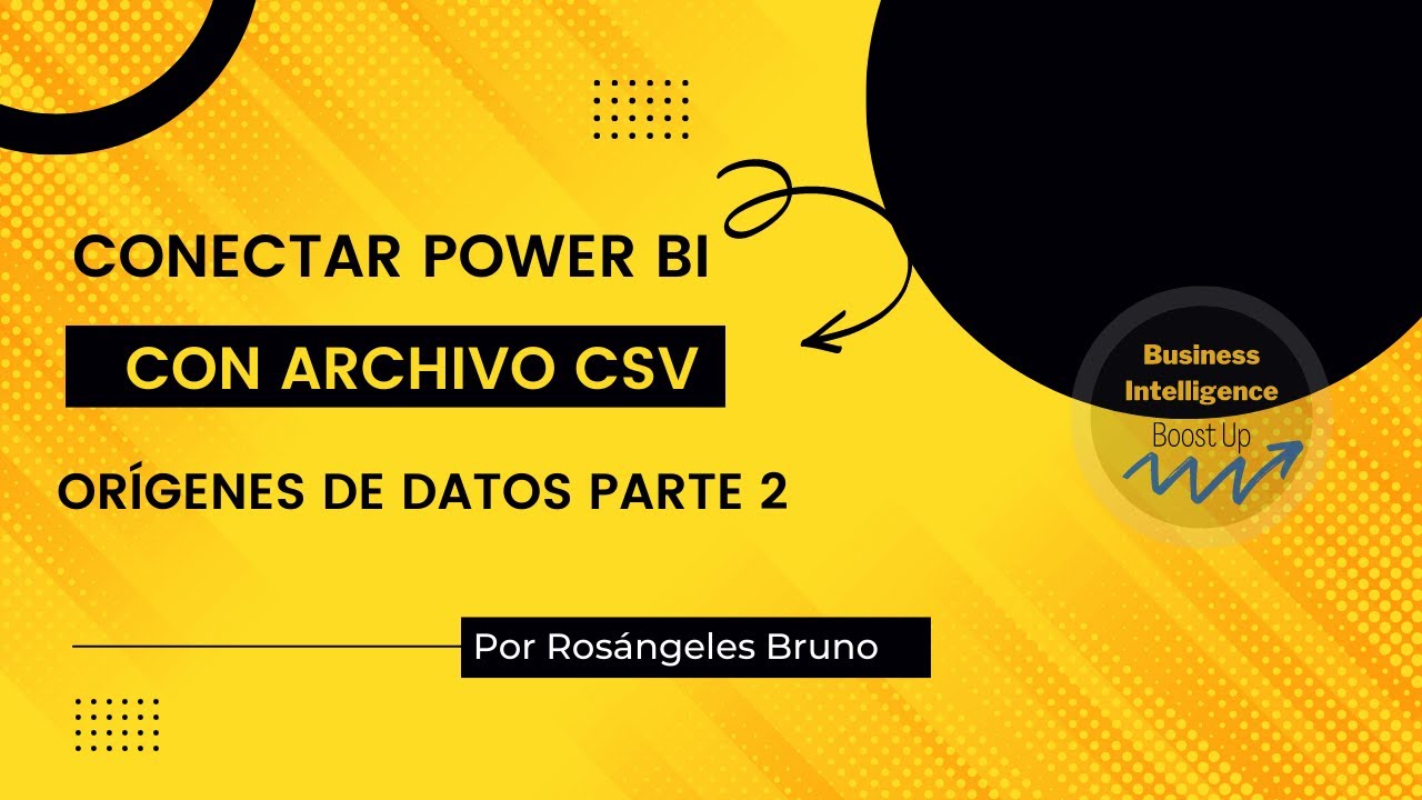 Conectar Power BI con Archivo CSV Español - YouTube