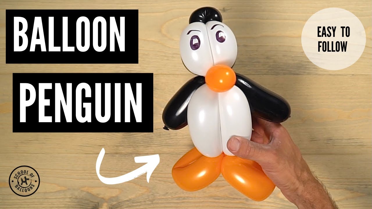 How to Make a Balloon Penguin - YouTube