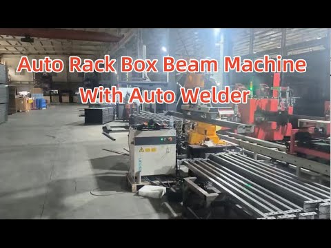 Automatic Rack Box Beam Machine With Auto Welding - YouTube