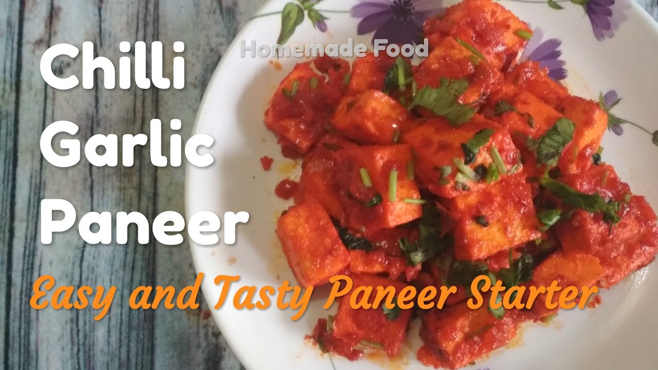 Chilli Garlic Paneer (English) | Garlic Paneer Recipe - YouTube