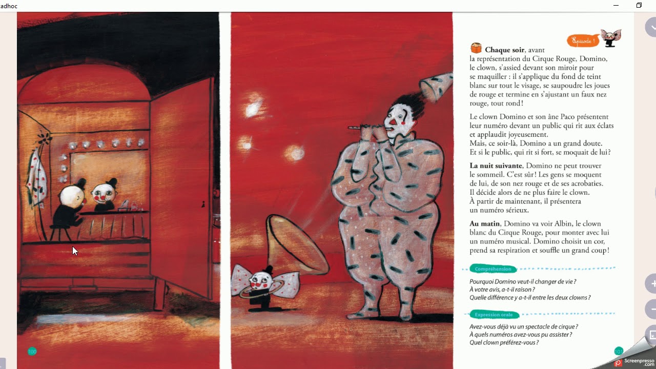 Lecture Le Cirque Rouge épisode 1 - YouTube