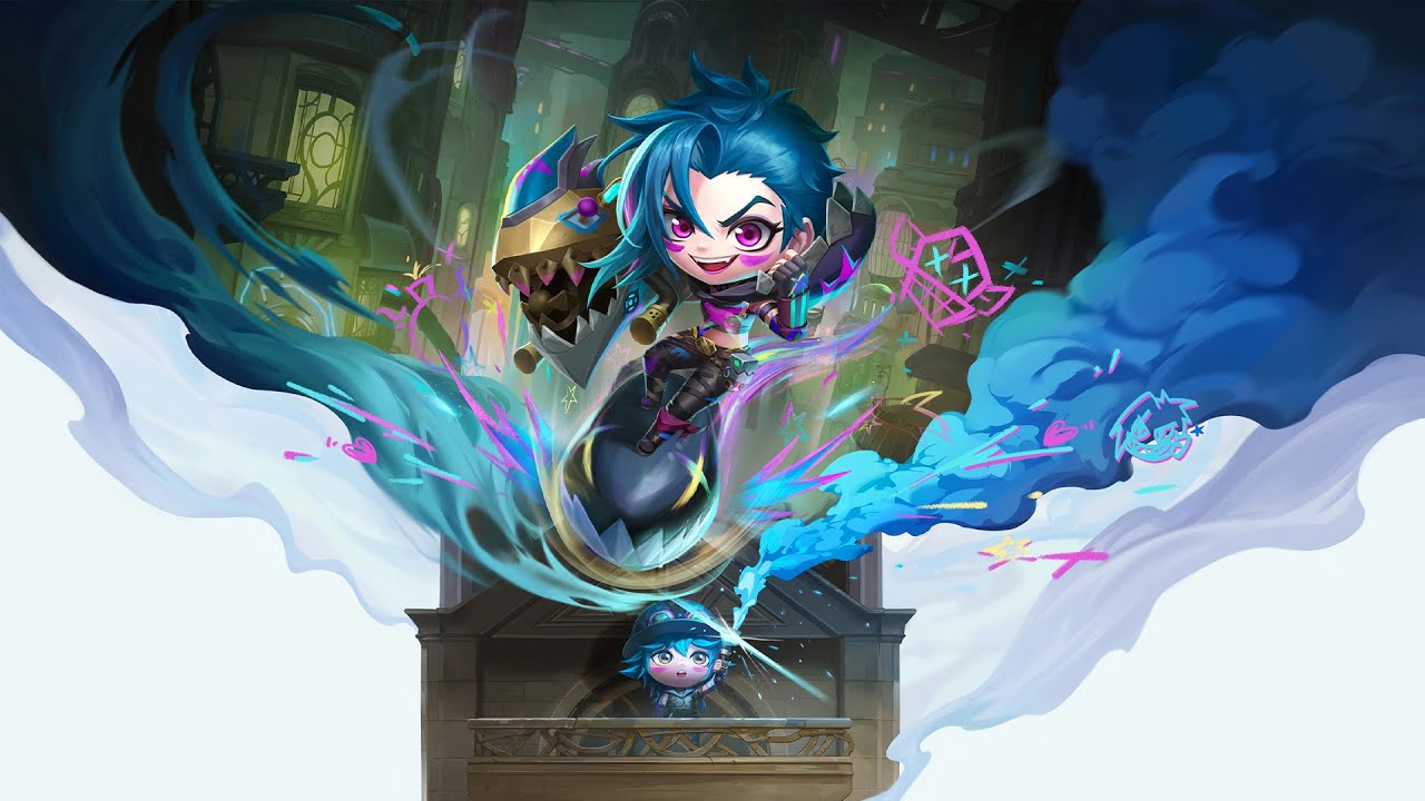 Chibi Showcase: Arcane Fractured Jinx & Chibi Isha | ตัวอย่างในเกม ...