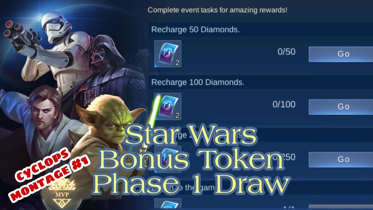 Star Wars Bonus Token Phase 1 Draw And Cyclops Montage 😍 - YouTube