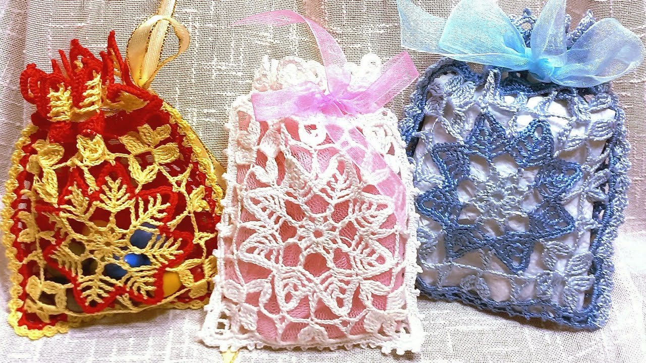 Sacchetto all'uncinetto. Tutorial. - YouTube