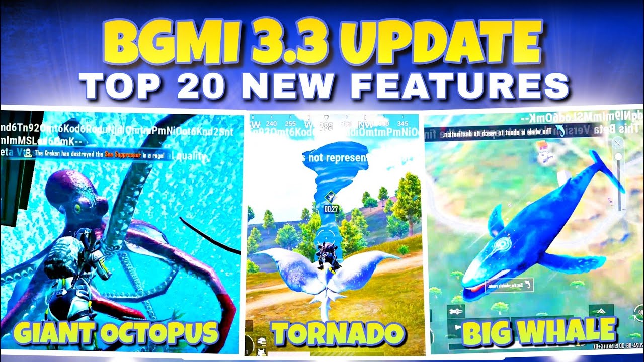 TOP 20 BGMI 3.3 UPDATE TIPS AND TRICKS | BGMI NEW UPDATE 3.3 | 3.3 ...