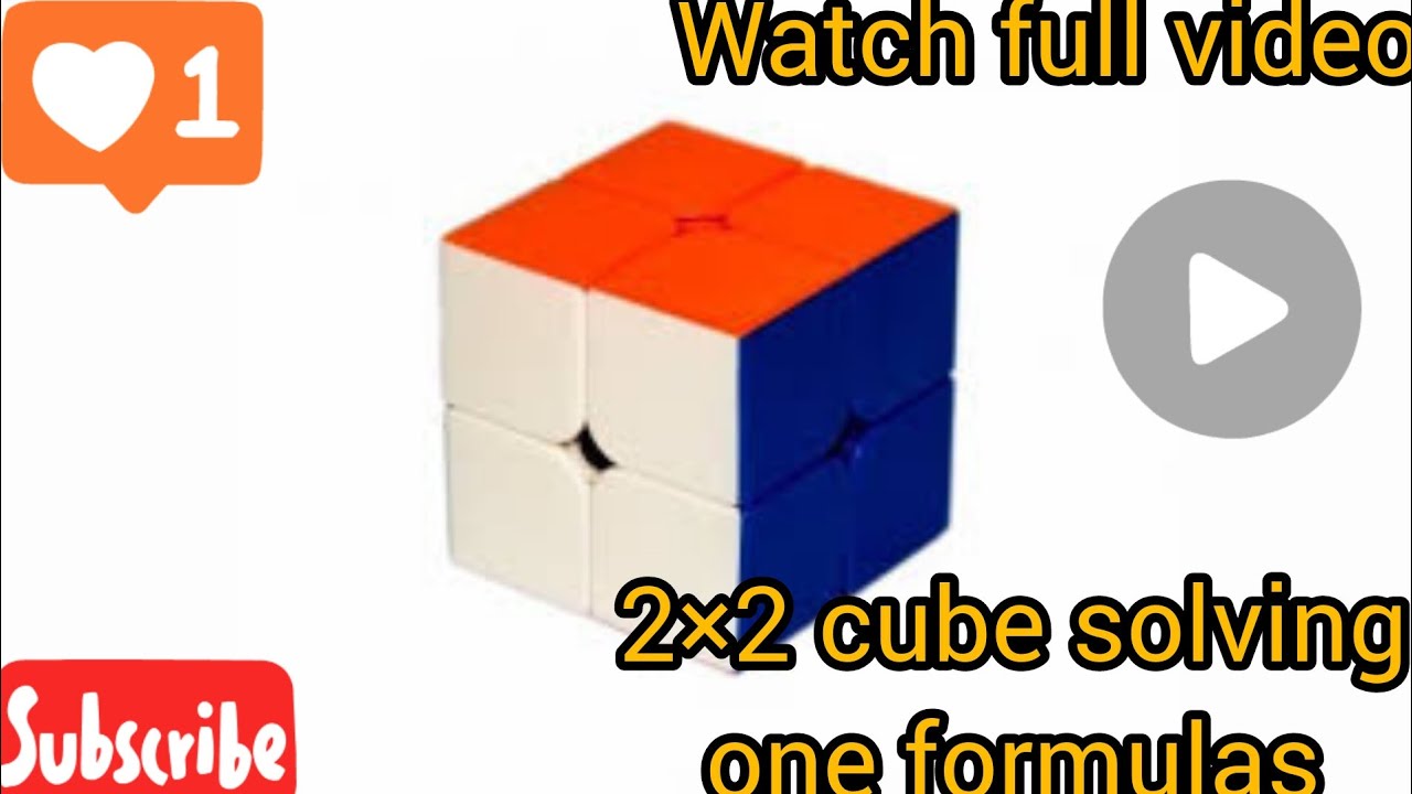 2×2 cube solving one formulas | Watch full video | Tamil | # ...