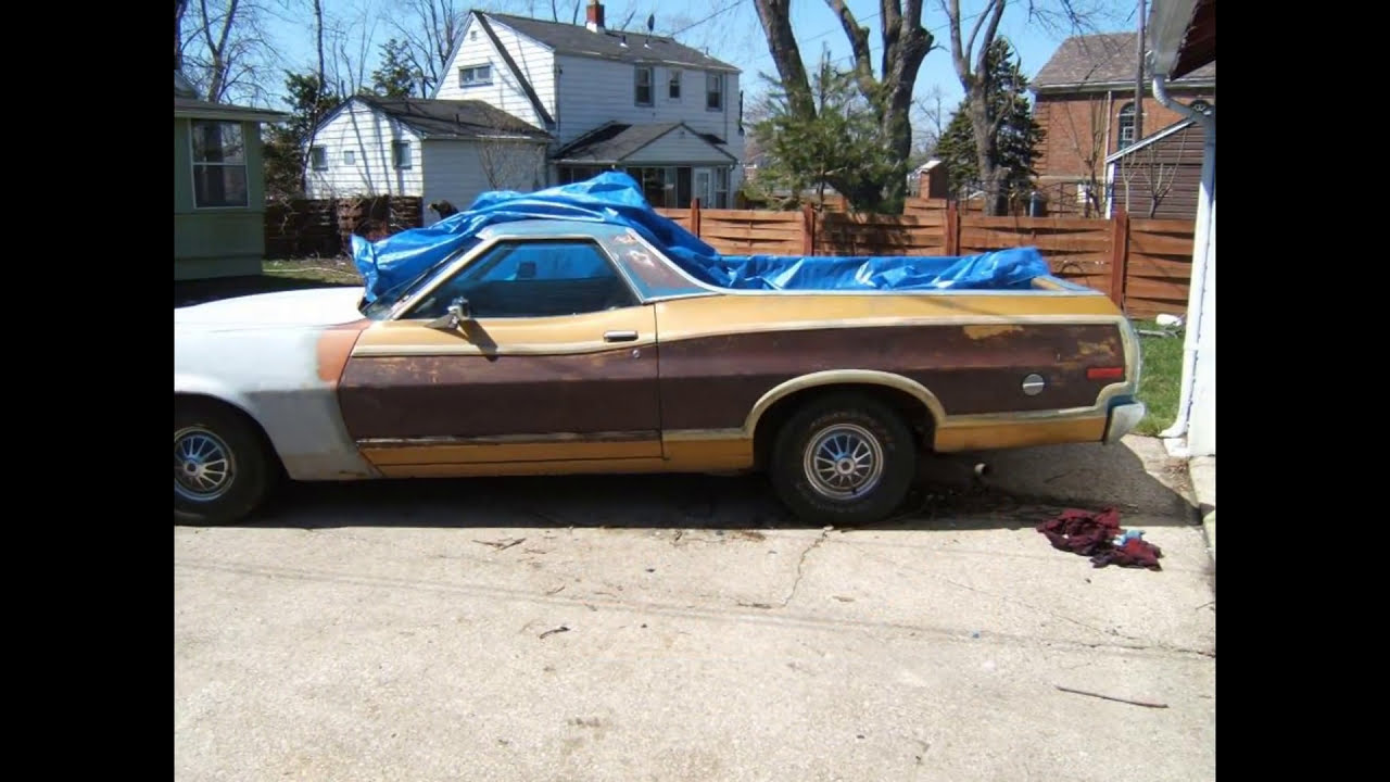 1974 Ford Ranchero Squire during restoration - YouTube