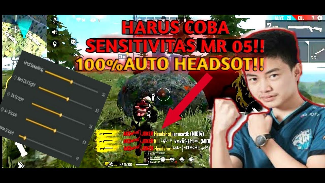 WAJIB COBA SENSITIVITAS MR 05,100% AUTO HEADSHOT!! - YouTube