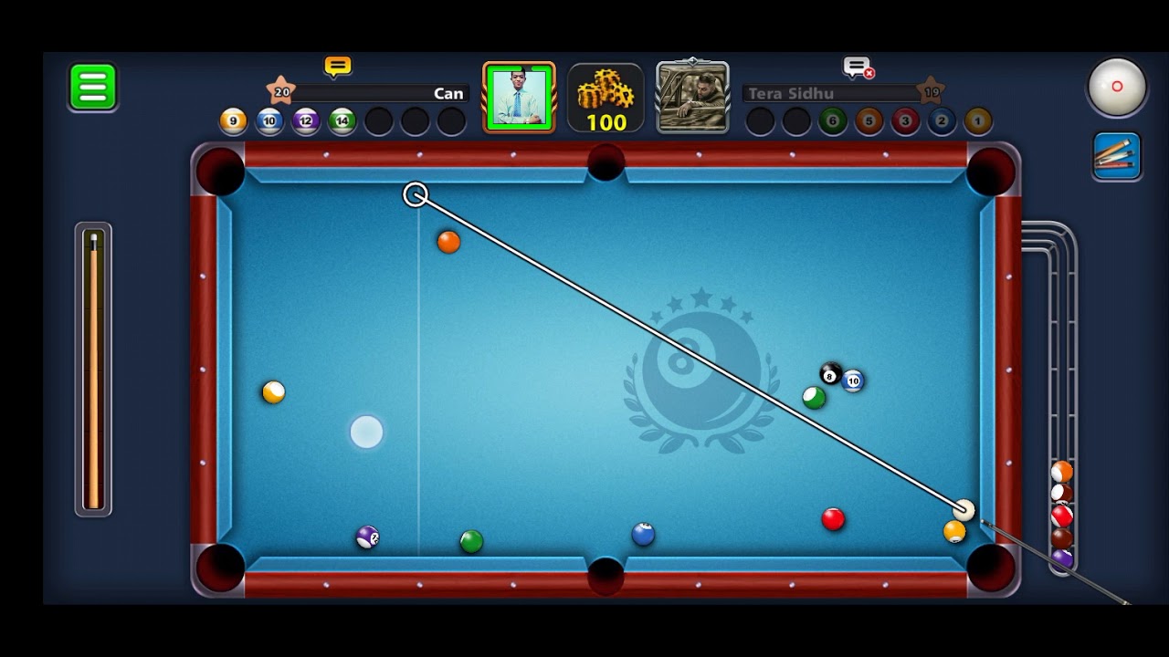 1 lawan 1 8 ball pool indonesia vs India ...( Lawan tak berdaya) - YouTube