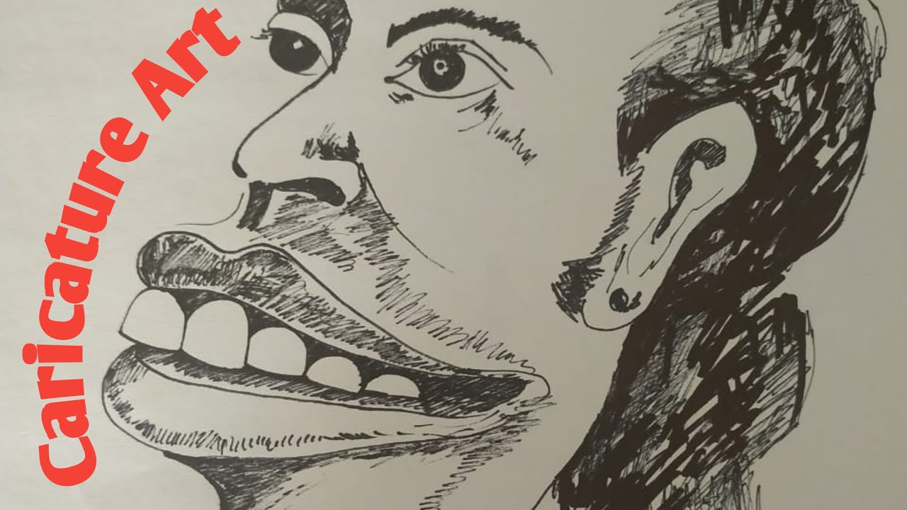 How to draw a CARICATURE for BEGINNERS ... - YouTube