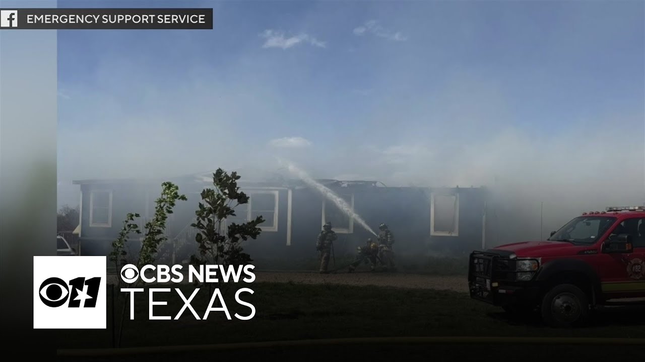 3 Johnson County firefighters injured in house fire - YouTube