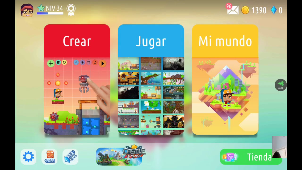 Createrria 2 creando el nivel easy parte 1 - YouTube