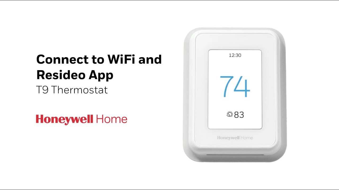 Connect to WiFi and Resideo app with T9 Thermostat - YouTube