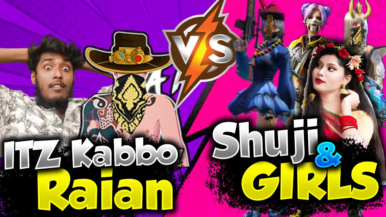 Itz Kabbo and Raian FF vs BD71 GIRLS|| DUO VS SQUAD - YouTube