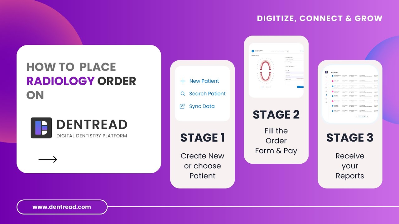 How to place Radiology Order on Dentread ? - YouTube