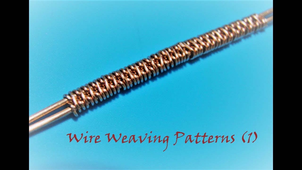 Wire weaving jewelry tutorial | Wire Weaving Patterns (1) - YouTube