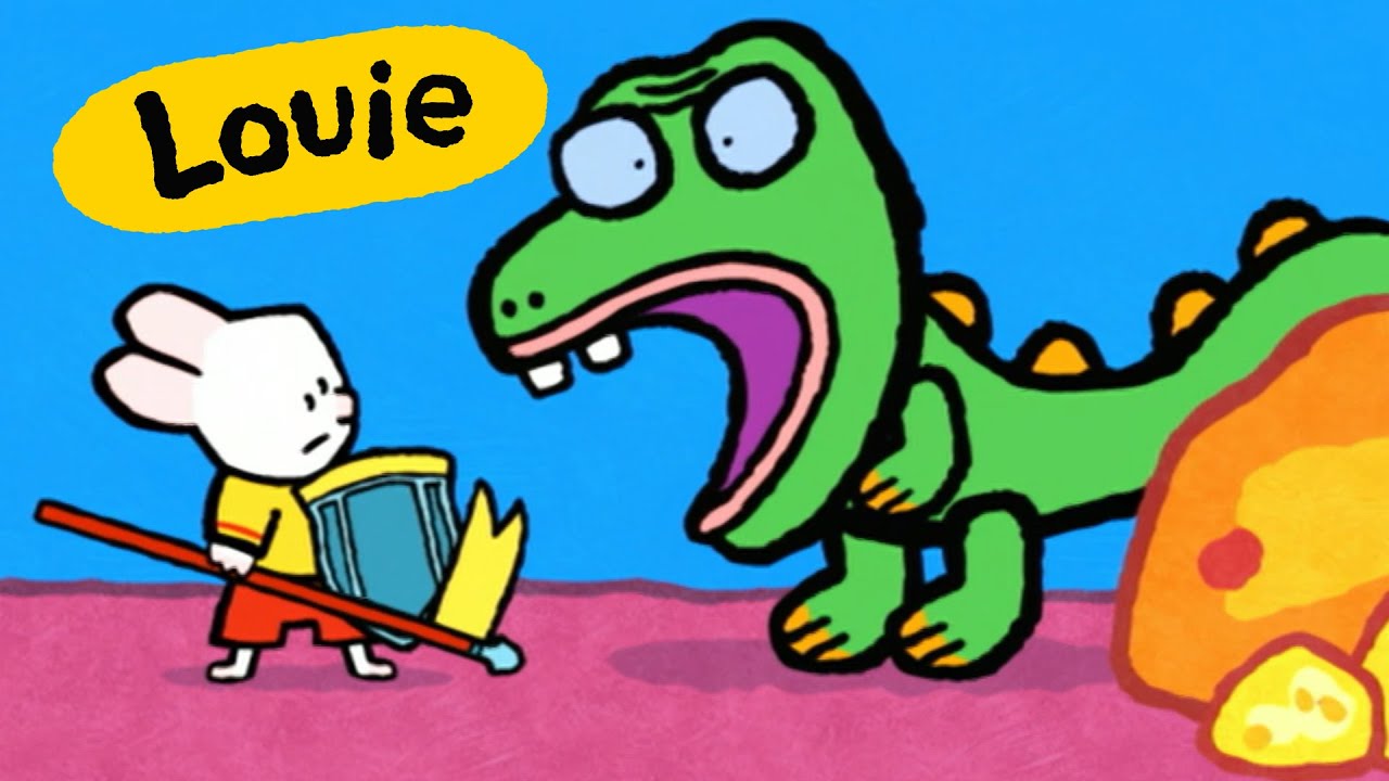 Louie draw me a dragon 🐲 LOUIE | Cartoons for Kids in English ...