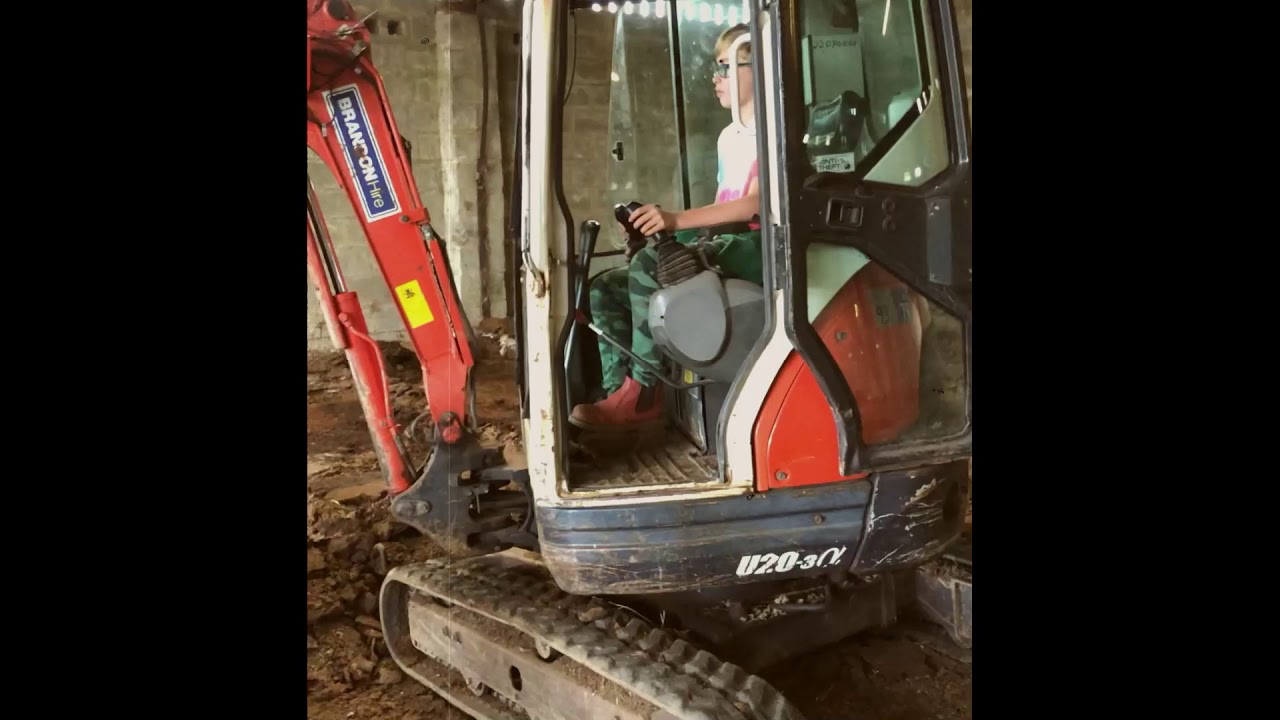 Sheds and big diggers, and flying! - YouTube