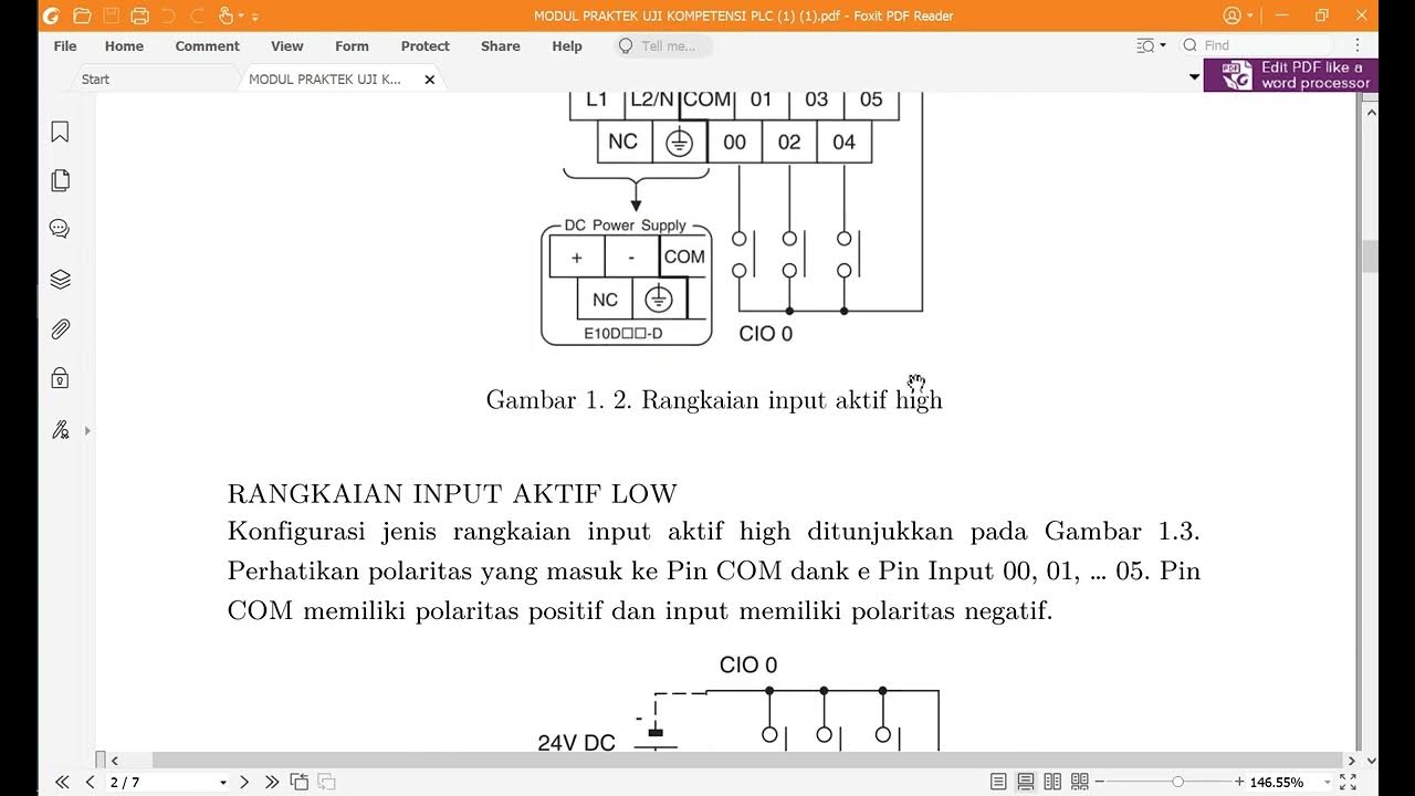 Cara Konfigurasi Rangkaian Pengkabelan Input Output PLC Aktif High dan ...