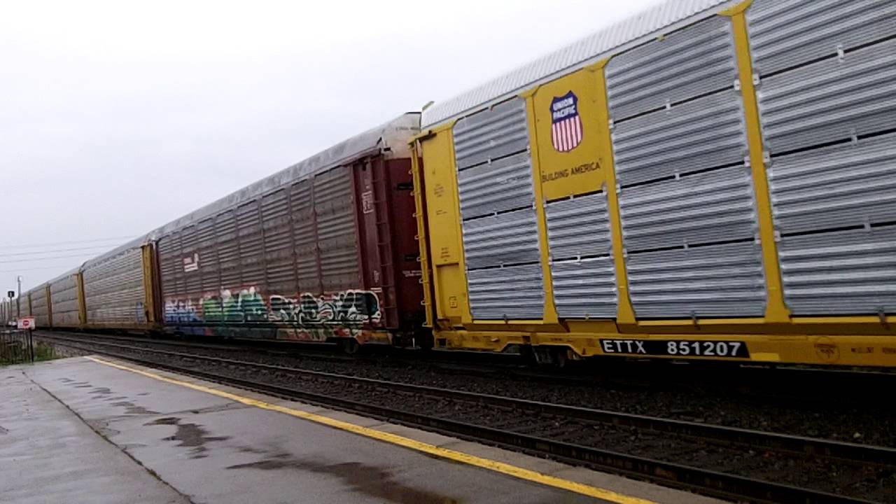 CP 147 w/ CP Engines 8808 & 6029 lead this WB Autorack train thru ...