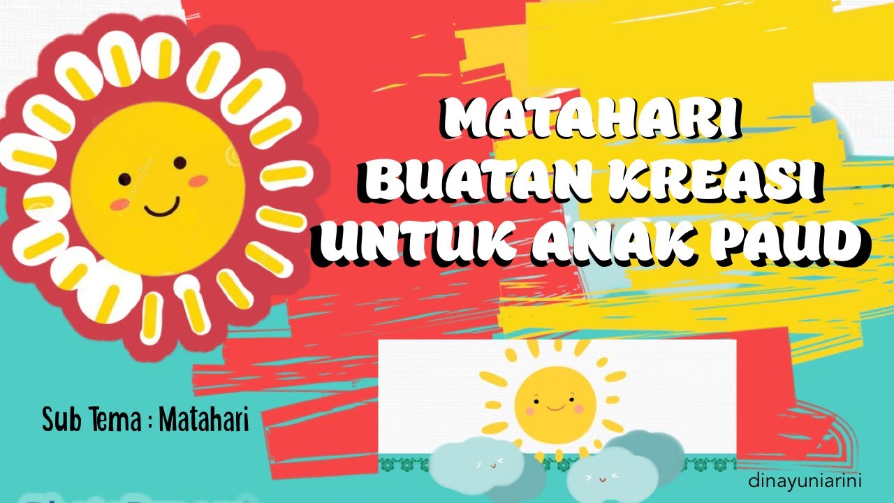 #EDINA5 - KREASI MEMBUAT MATAHARI ANAK PAUD #DIY - YouTube