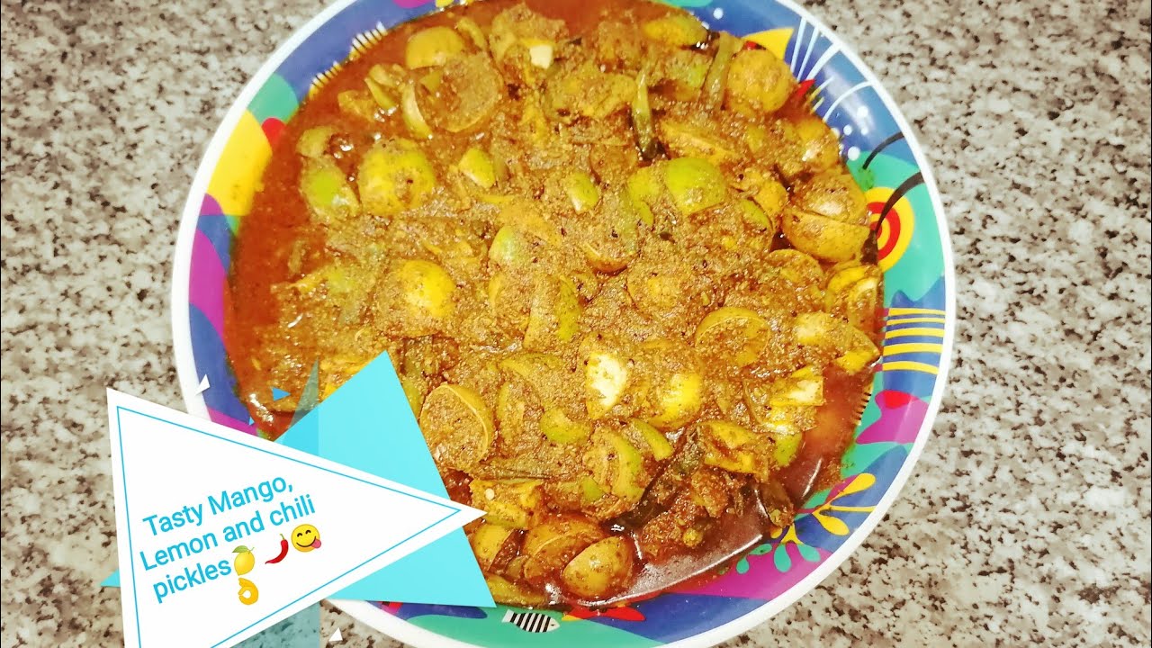 Yummy Mango And Lemon Pickle | Homemade Achaar ️ - YouTube