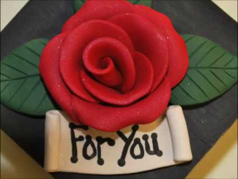 Gift Box with Polymer Clay RoseTutorial - YouTube