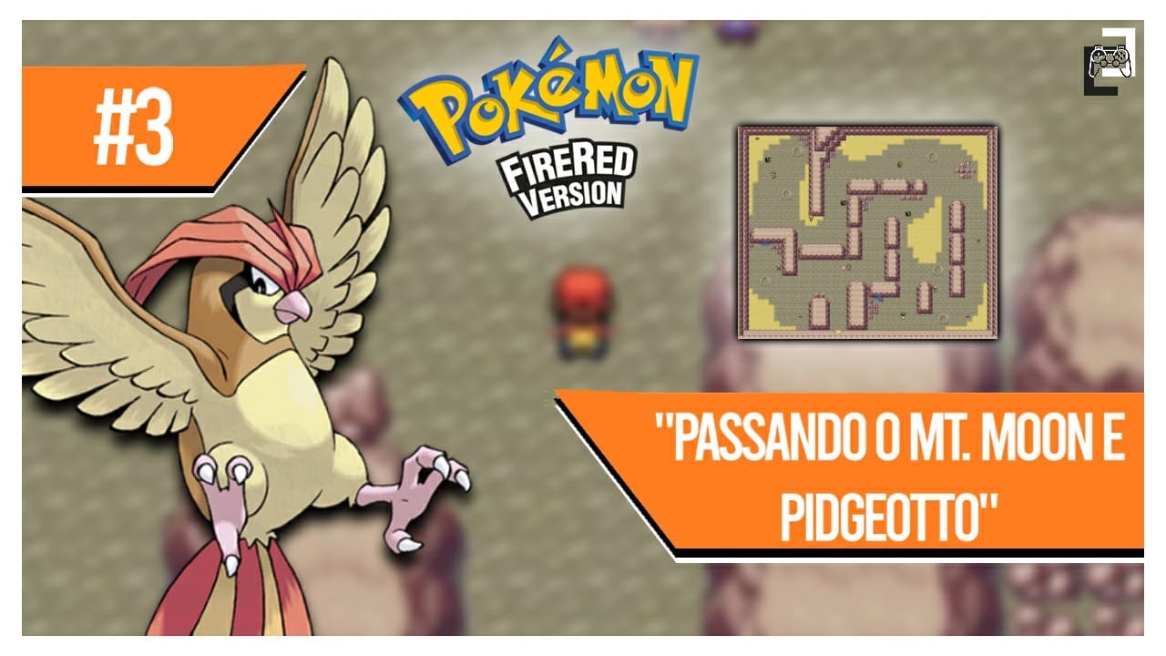 Pokémon Fire Red #3 Passando o MT. Moon e Pidgeotto walkthrough - YouTube