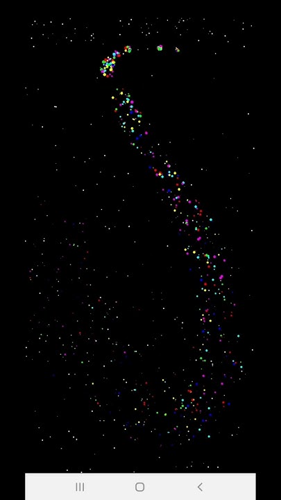 Dynamic particle | python programming | pygame @CODINGVODING - YouTube