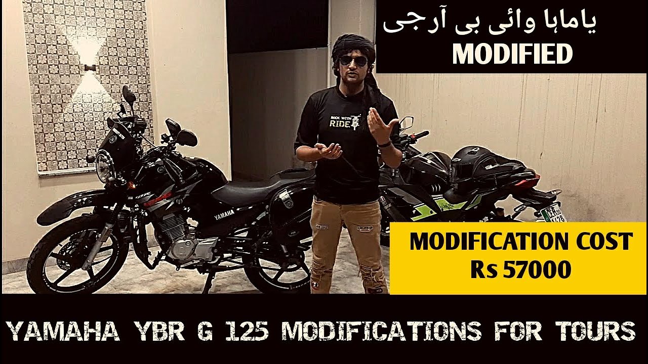Yamaha YBR 125 g modified | Review | Rock With Ride - YouTube