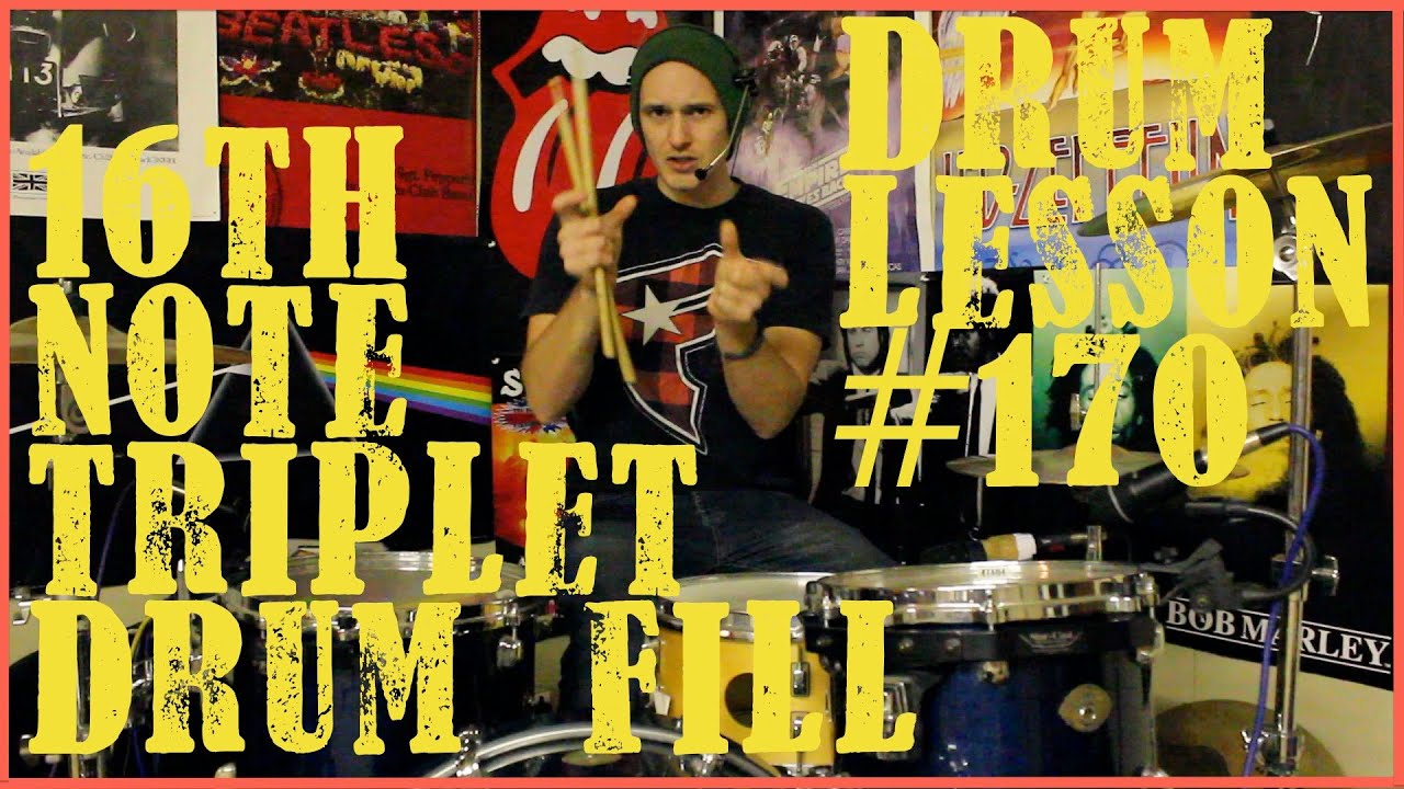 16th Note Triplet Drum Fill - Lesson #170 - YouTube