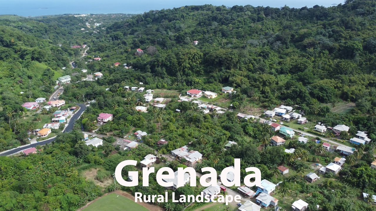 Drone Footage of Grenada Rural Landscape - YouTube