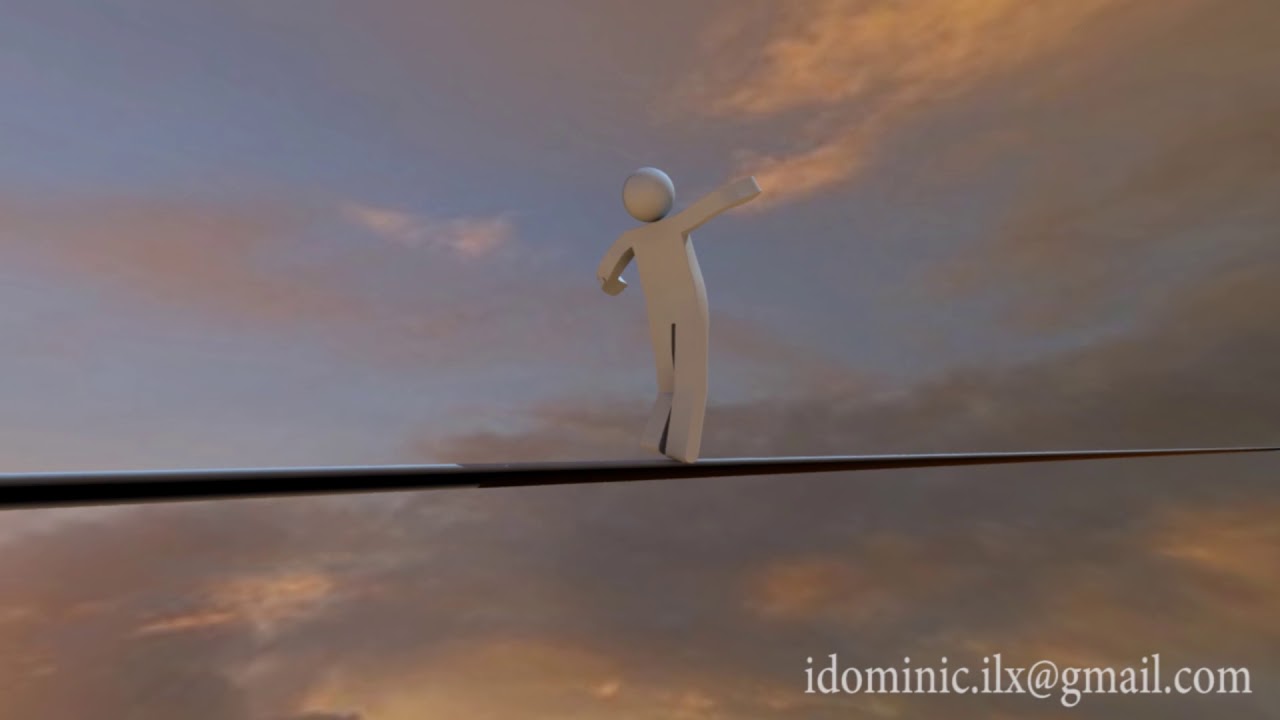 Simple Stickman Animation - 3d model and animation in Autodesk Maya ...