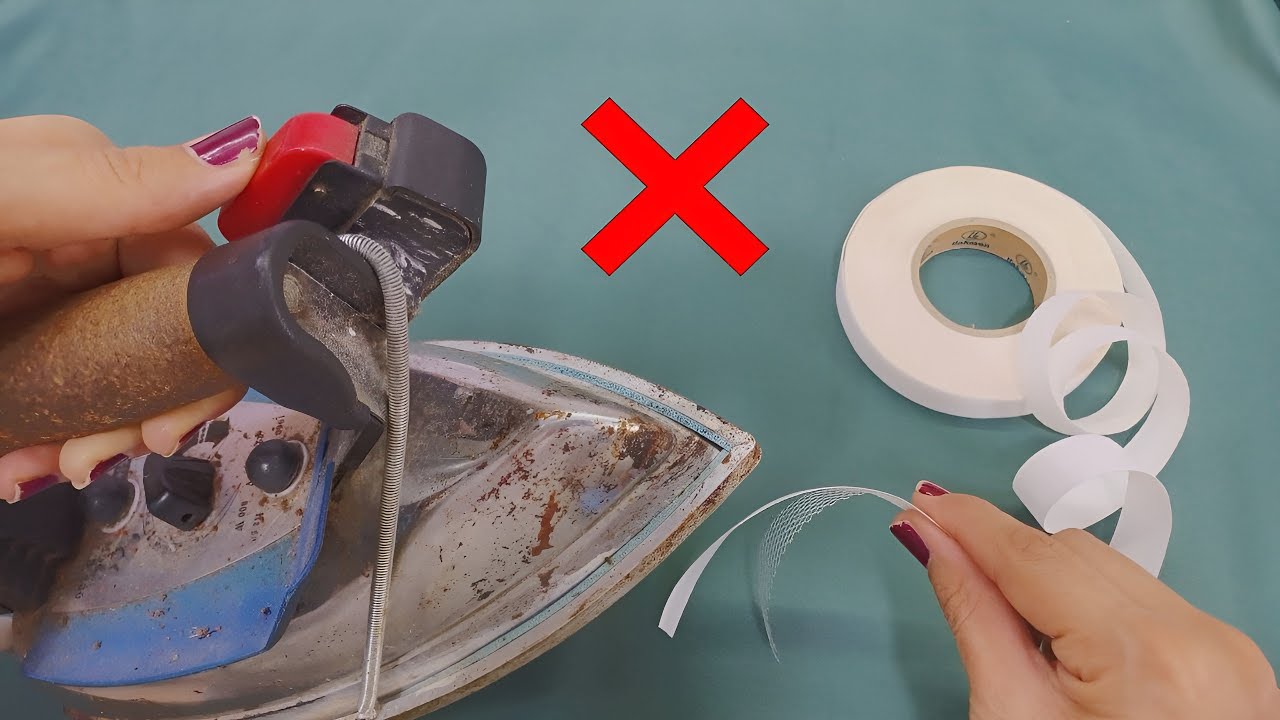 Don't do this! Many people don't know how to use fusing tape - YouTube